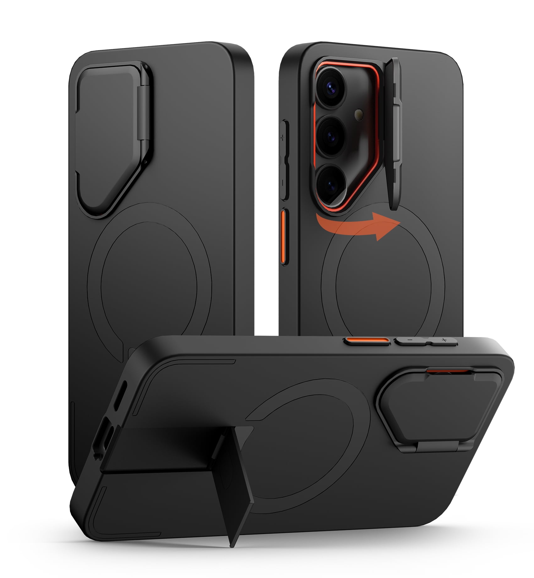 SURITCH for Samsung Galaxy S25+ Plus Phone Case, Magnetic Shockproof ...