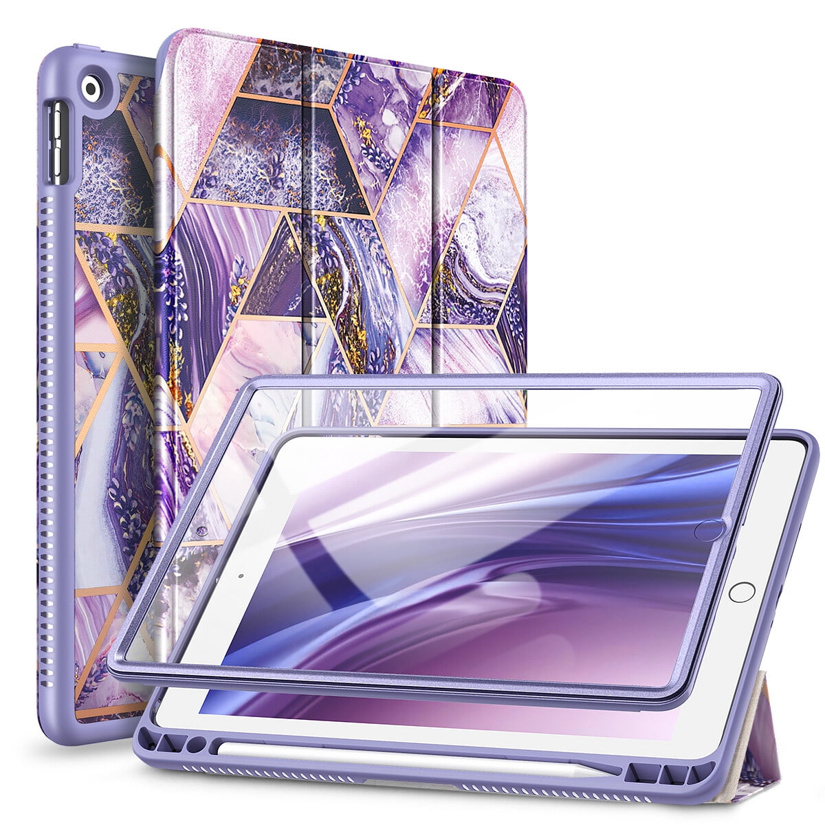 SURITCH for iPad 9th/8th/7th Generation, iPad 10.2 Case, [Built in ...
