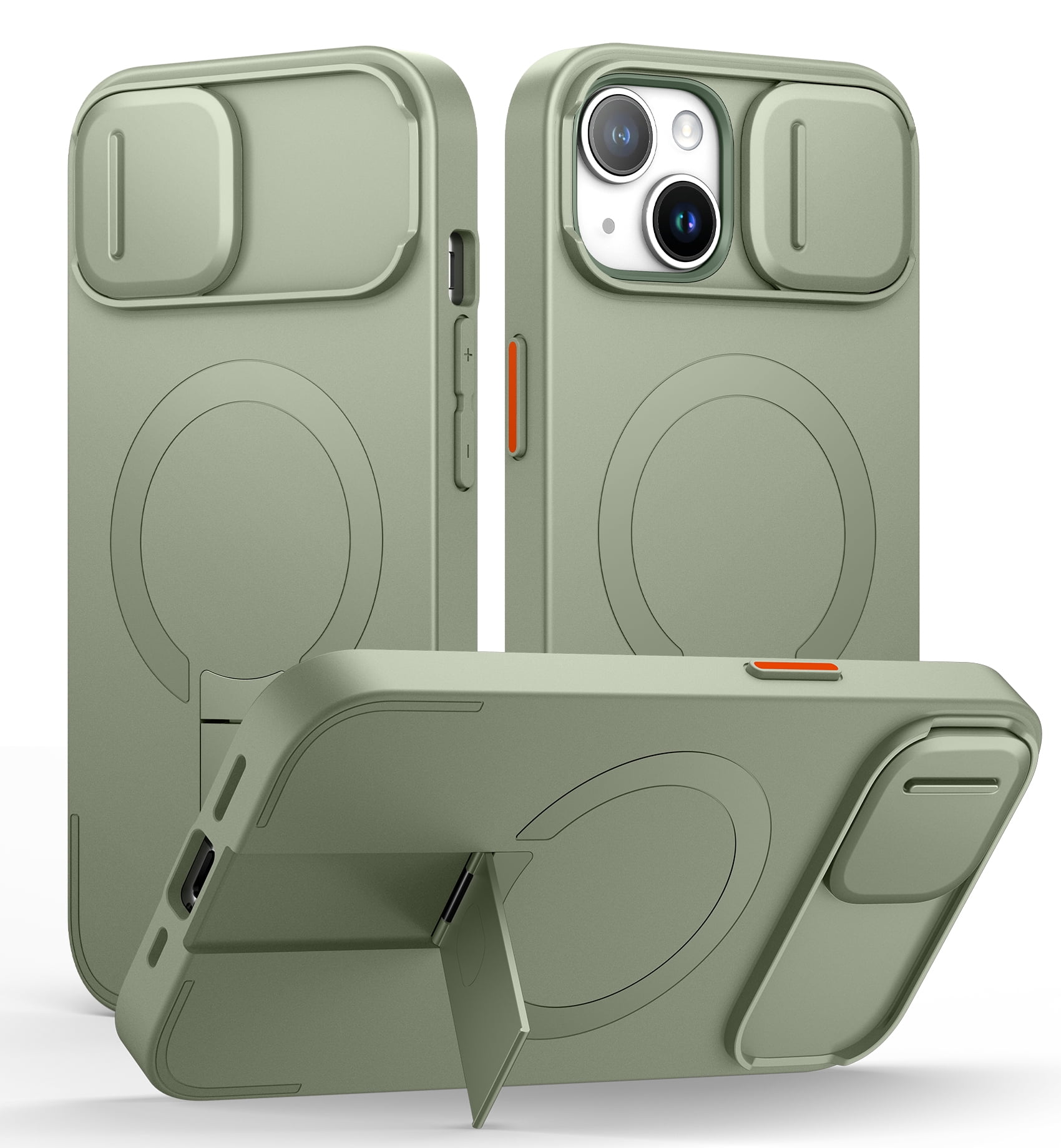 SURITCH for iPhone 15 Case with Magnetic Camera Slide Cover and ...