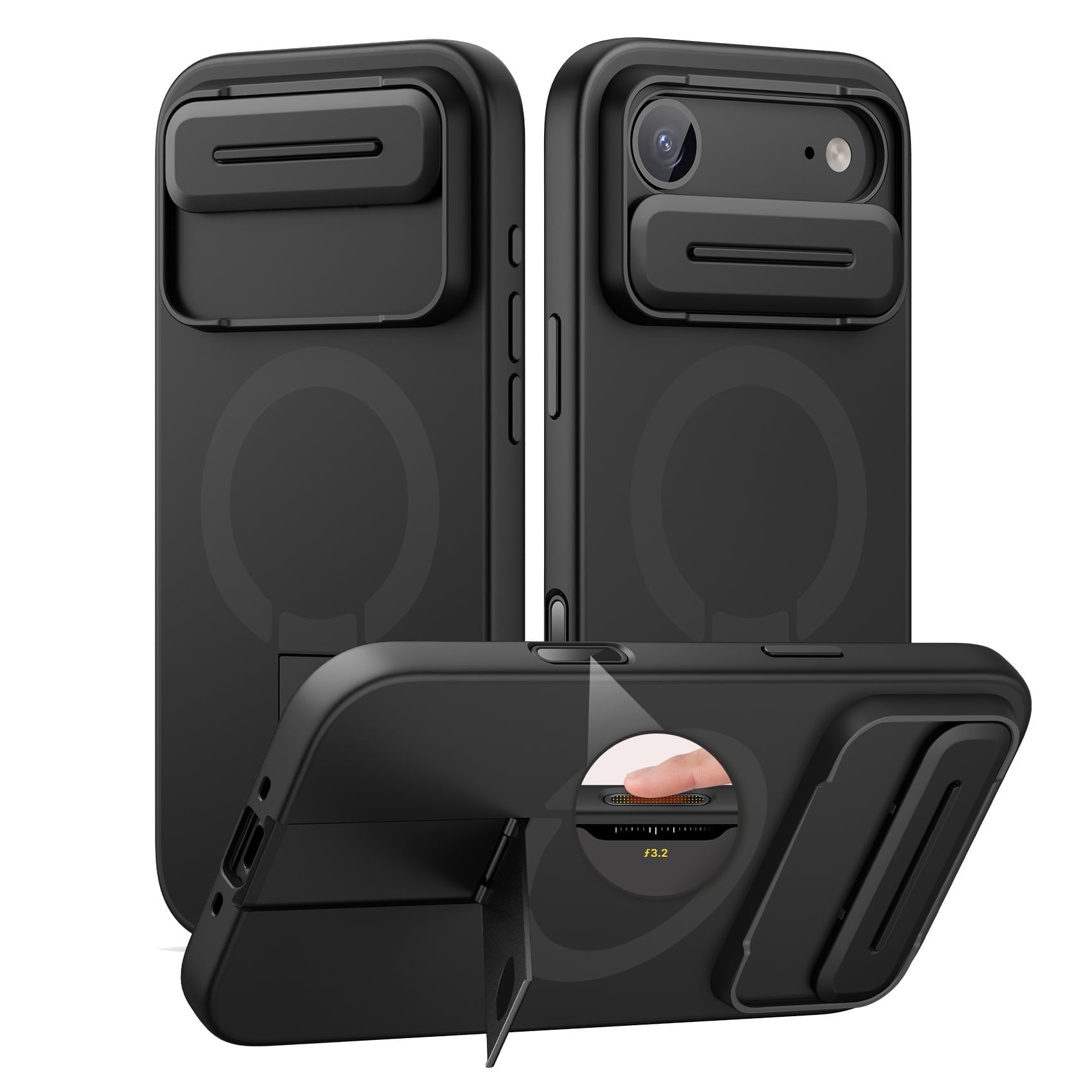 SURITCH for iPhone Air Case with Camera Cover, Kickstand, Compatible ...