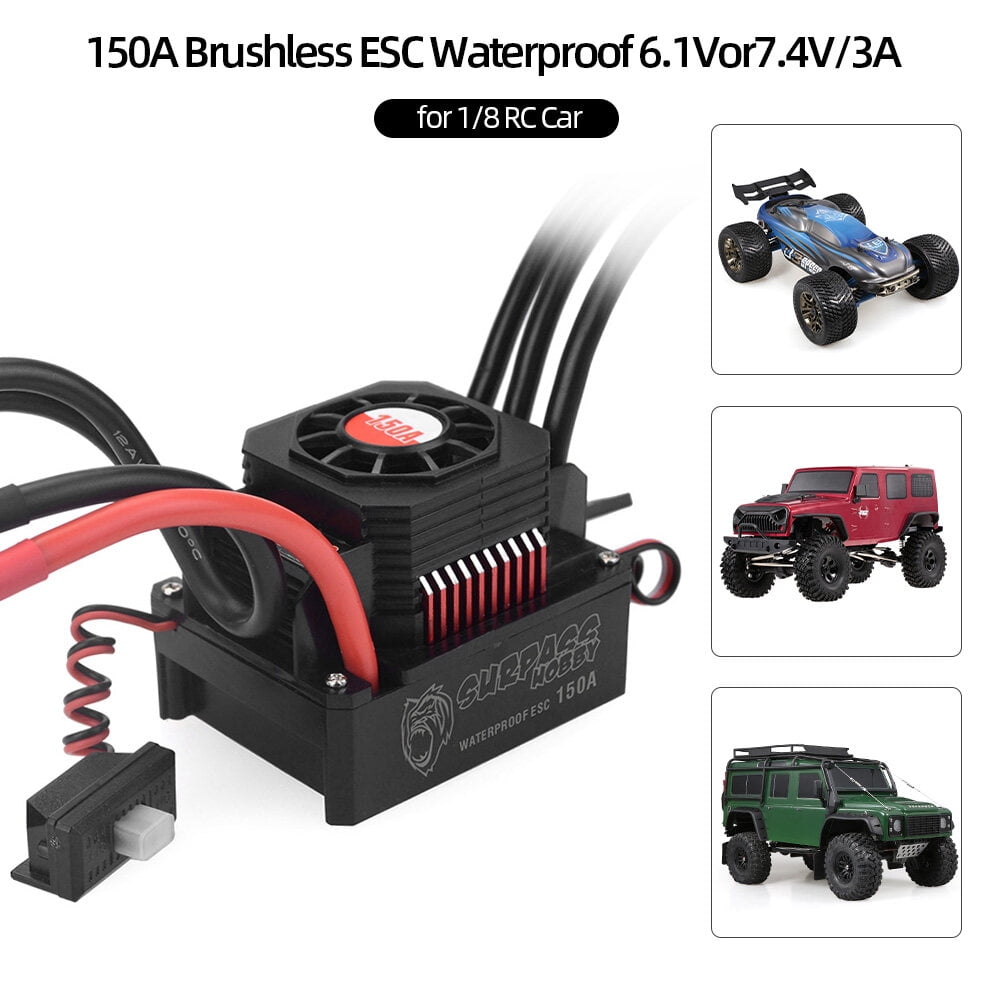 SURPASS HOBBY 150A Brushless ESC Waterproof Electric Speed Controller ...