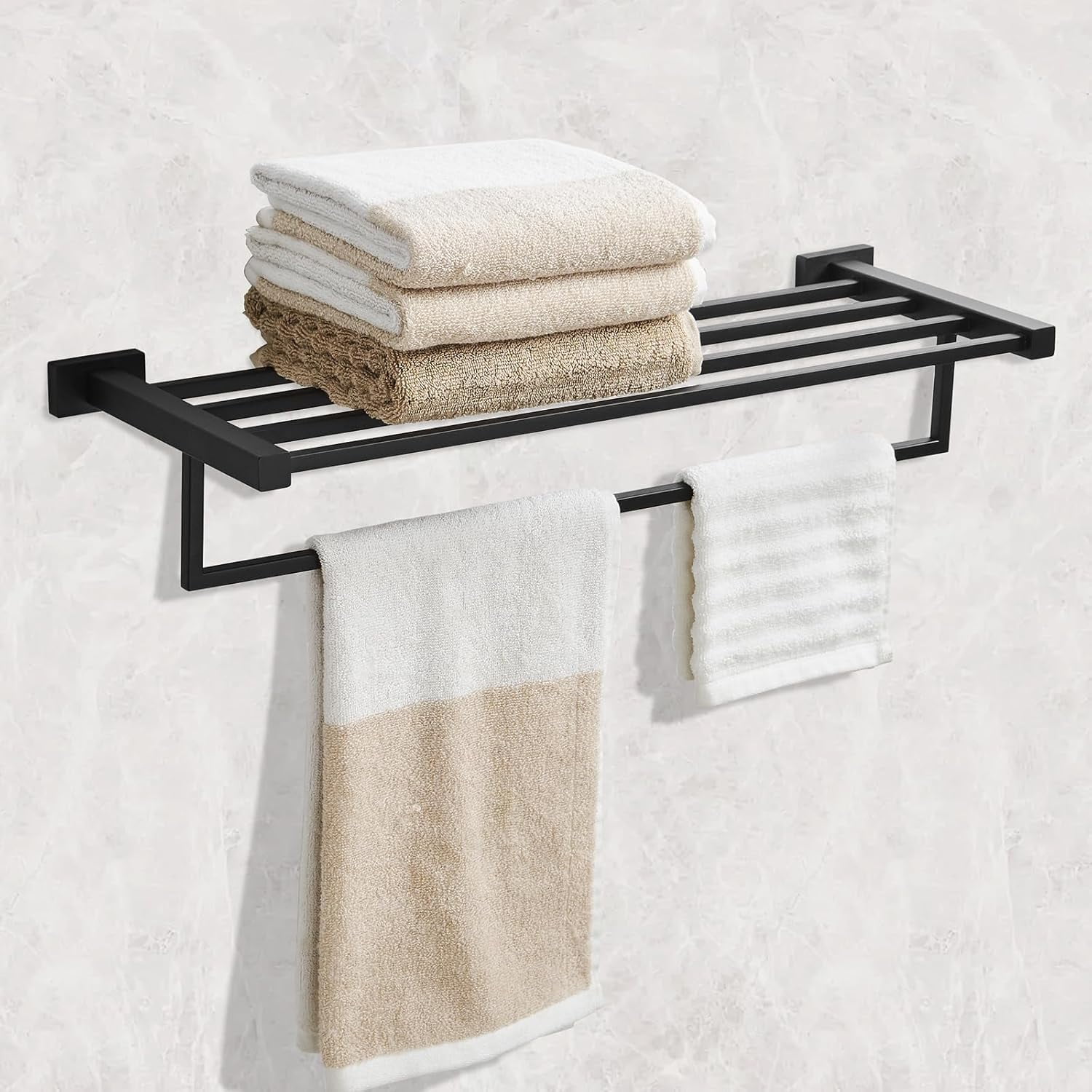 SUS 304 Stainless Steel Bathroom Towel Racks Holder with Towel Bar ...