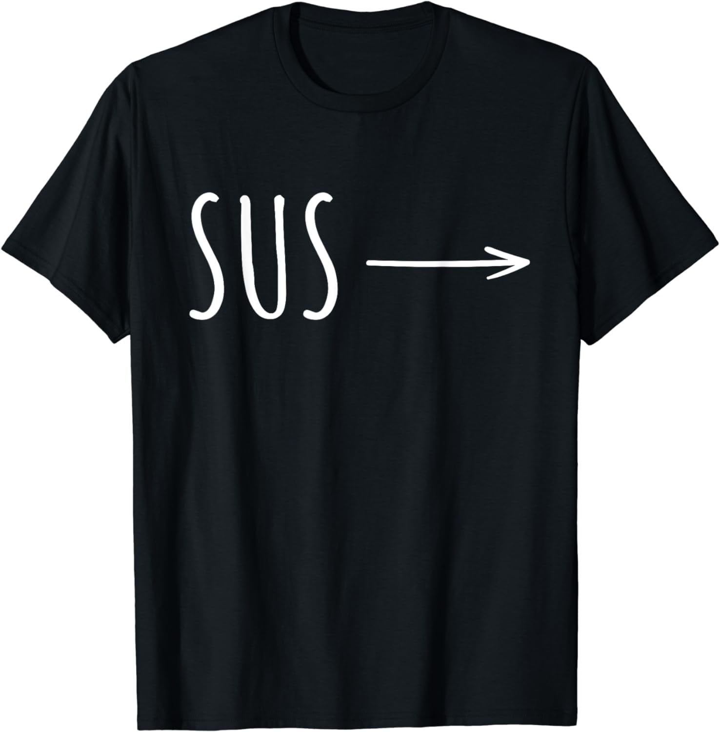 SUS With Arrow To The Left Playfully Funny T-Shirt - Walmart.com