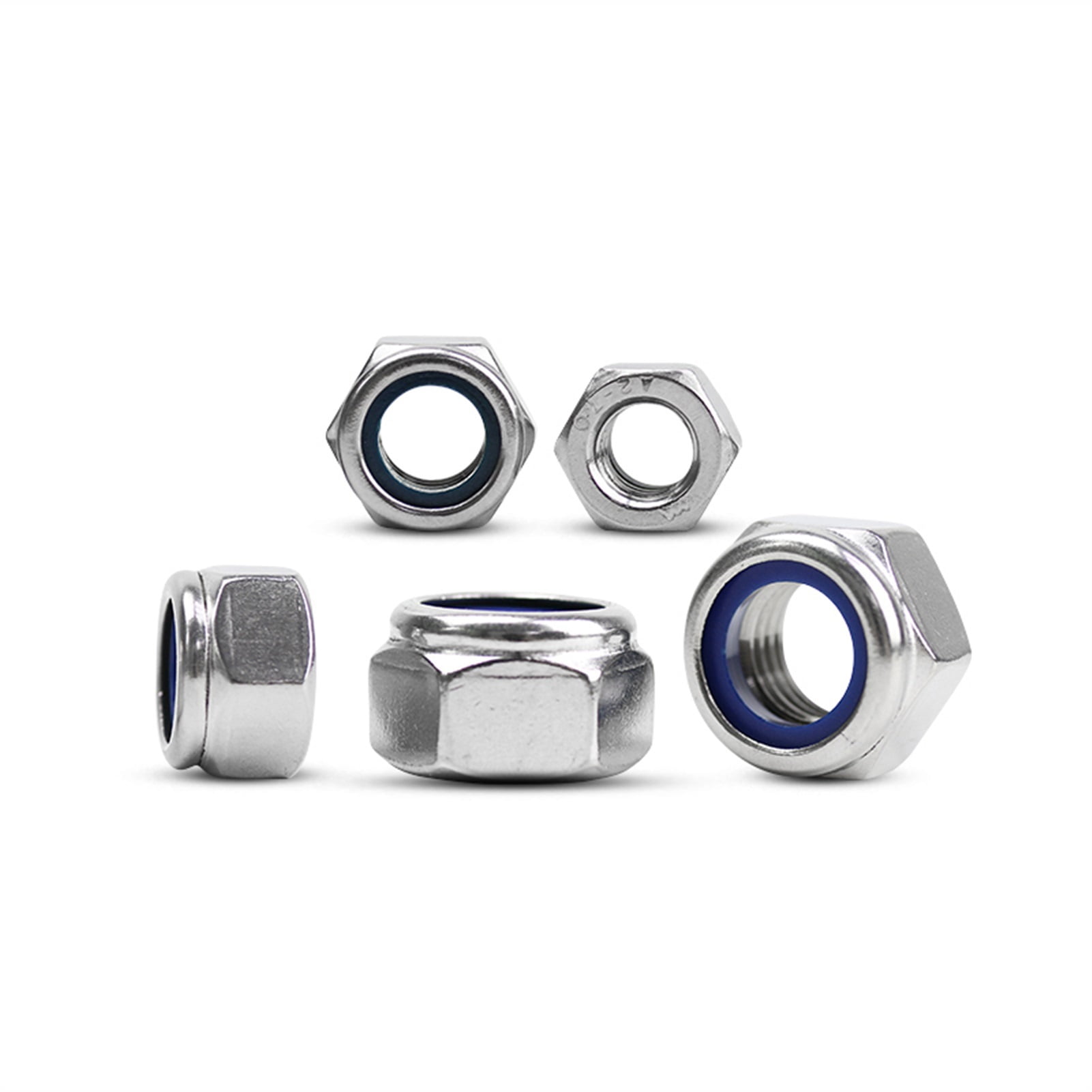 SUS316 Lock nut M3 M4 M5 M6 M8 M10 M12 M14 M16 Stainless Steel A4 ...