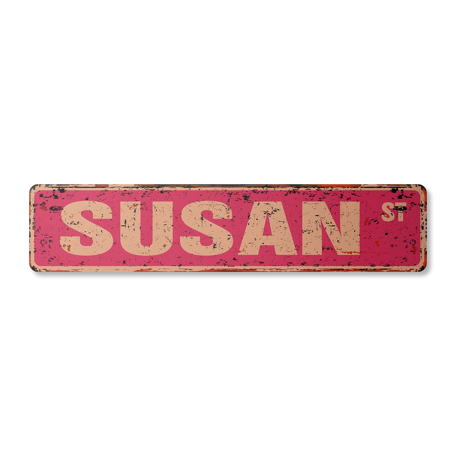 SUSAN Vintage Plastic Street Sign Childrens Name Room Sign | Indoor ...