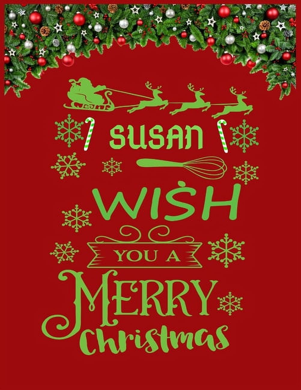 SUSAN wish you a merry christmas: A Creative Holiday Coloring, Drawing ...