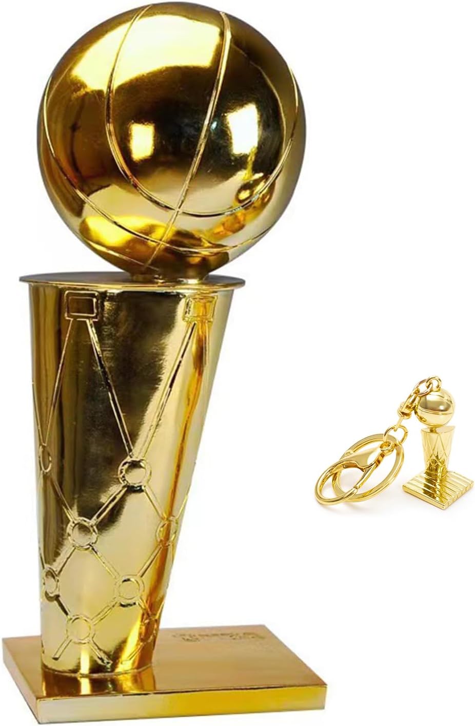 SUSANMAISON Replica Basketball Champion Larry O'Brien Trophy, Golden ...