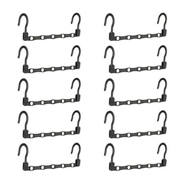 Closet Complete 2pk Rotating Hanger, Black Hook Twirling Tie Rack, Belt Organizer, Space Saver ...