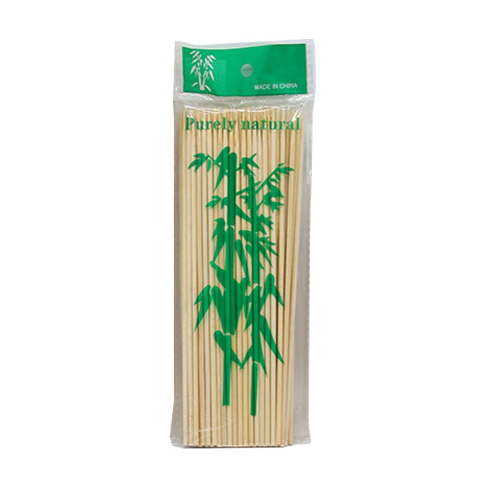 SUSHANG 100Pc Skewers with Bamboo Skewers 100Pcs Disposable Wooden ...