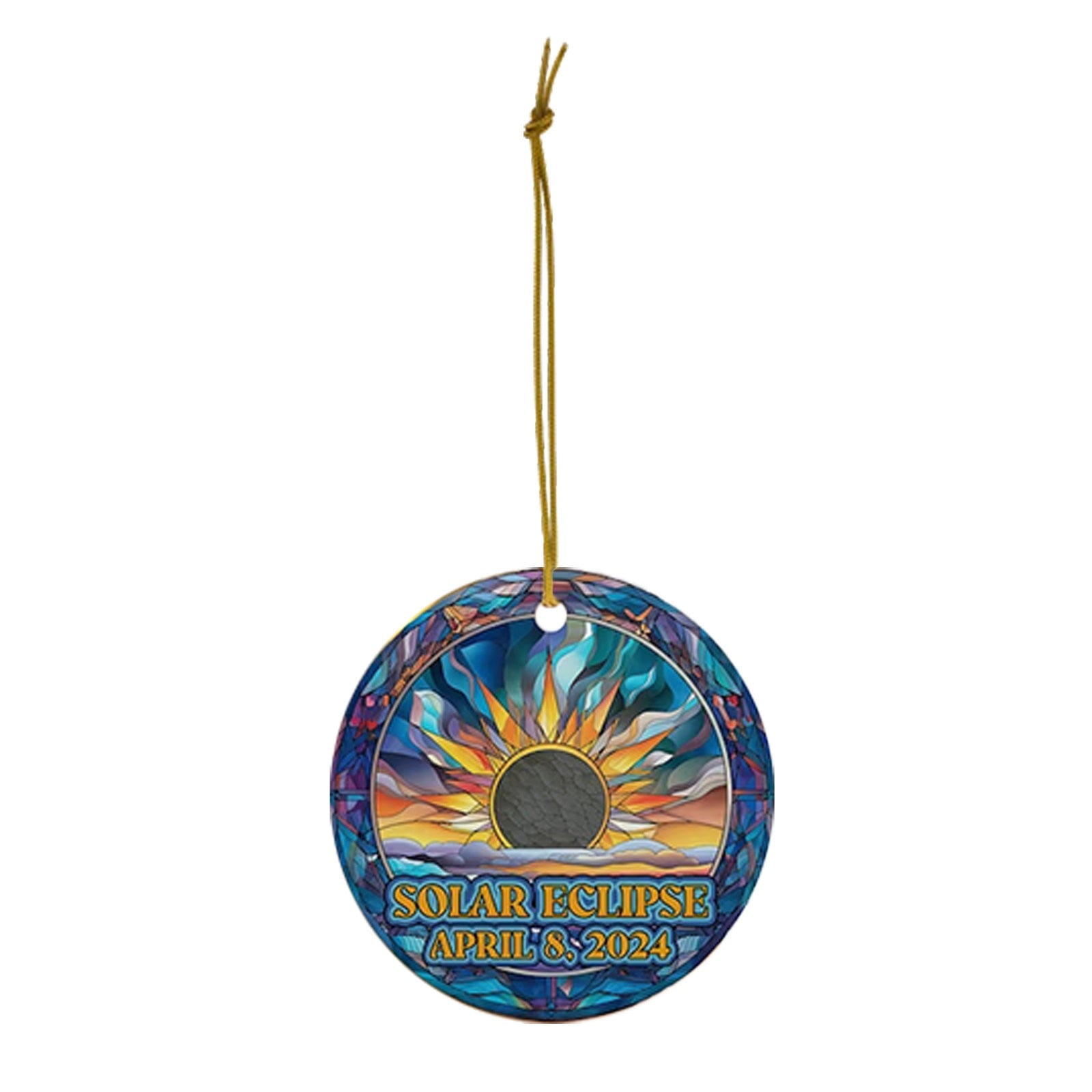 SUSHANG 2024 to tal Solar Eclipse Wooden Pendant Solar E 2024 ...