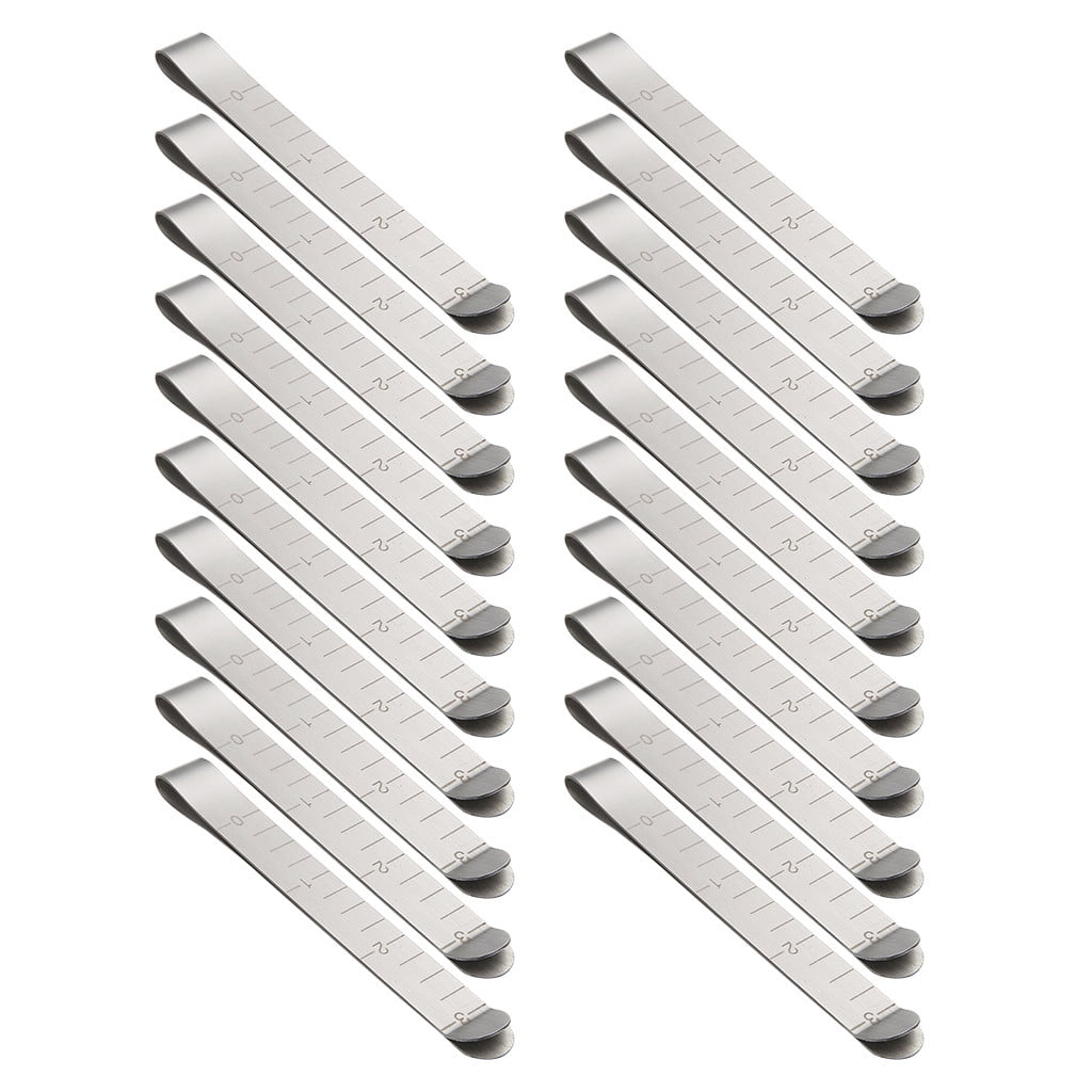 SUSHANG 20PCS Sewing Clips Sets Stainless Steel Hemming Clips 3'' Ruler ...