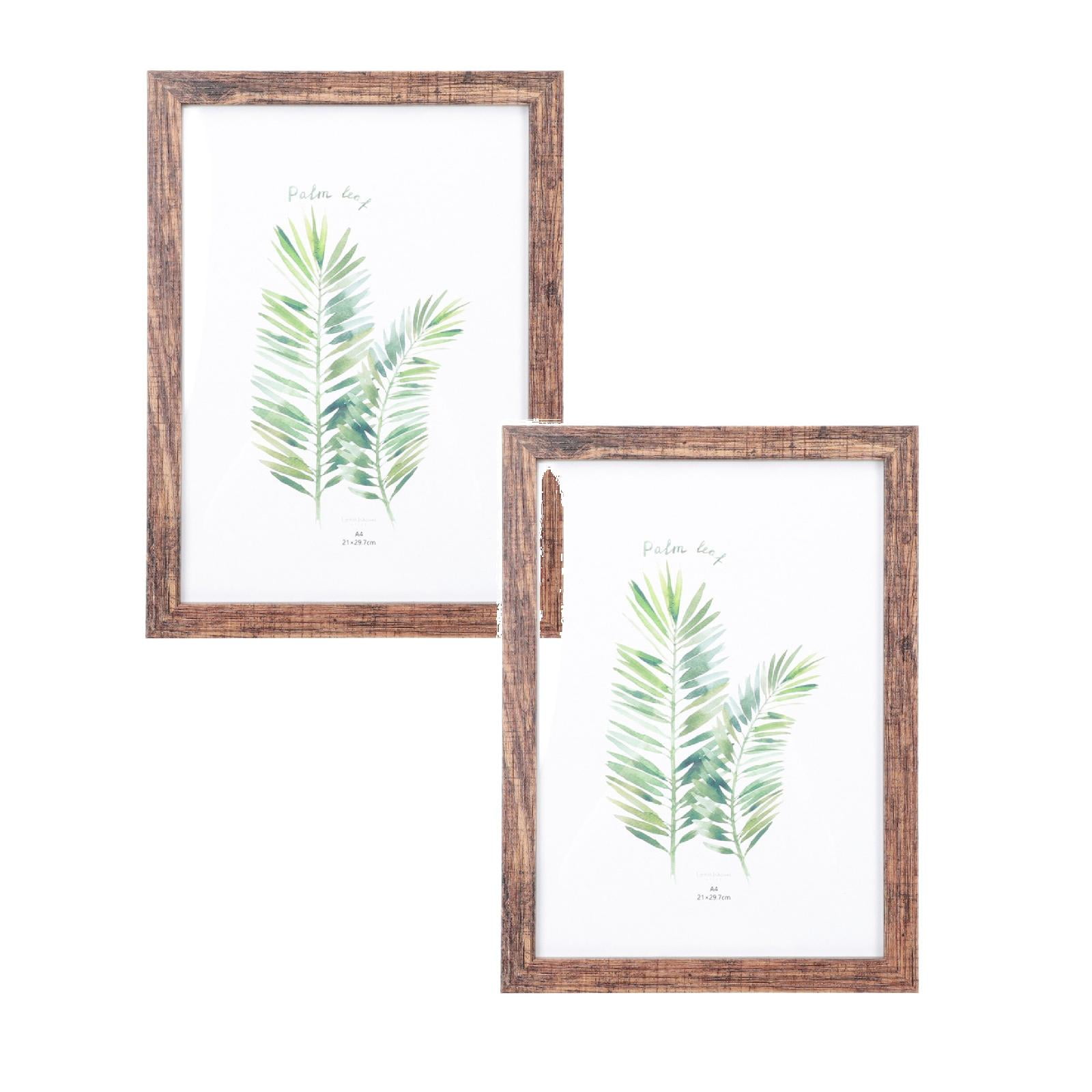 SUSHANG 2PCS Frame Picture Photo Set Wall Frames Simple Black ...