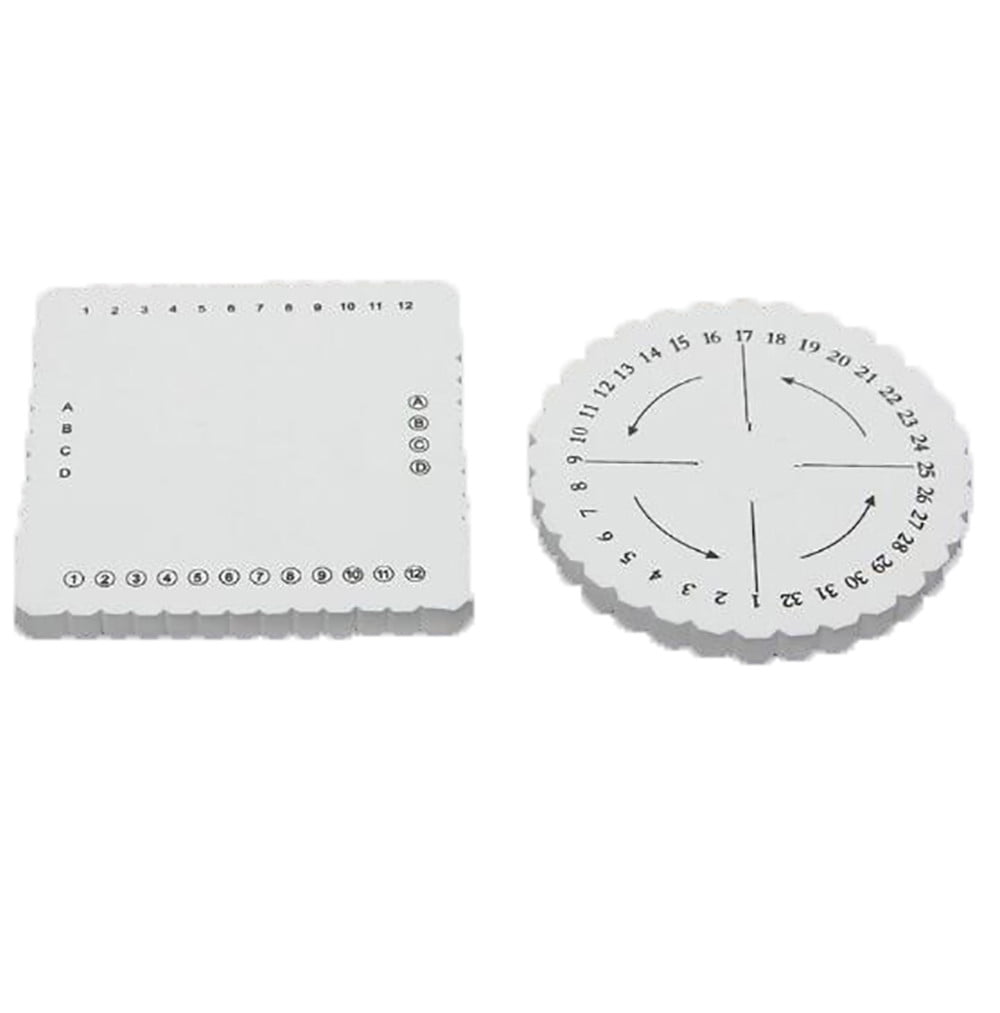 SUSHANG 2Pcs Round Square Kumihimo Beading Cord Disc Disk Braiding ...