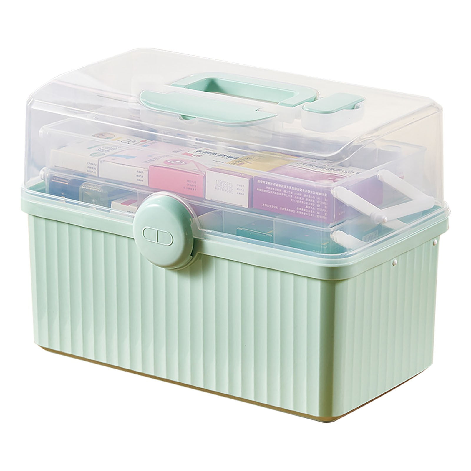 SUSHANG 3-Tier Portable Medicine Storage Box, Medical Organizer With ...