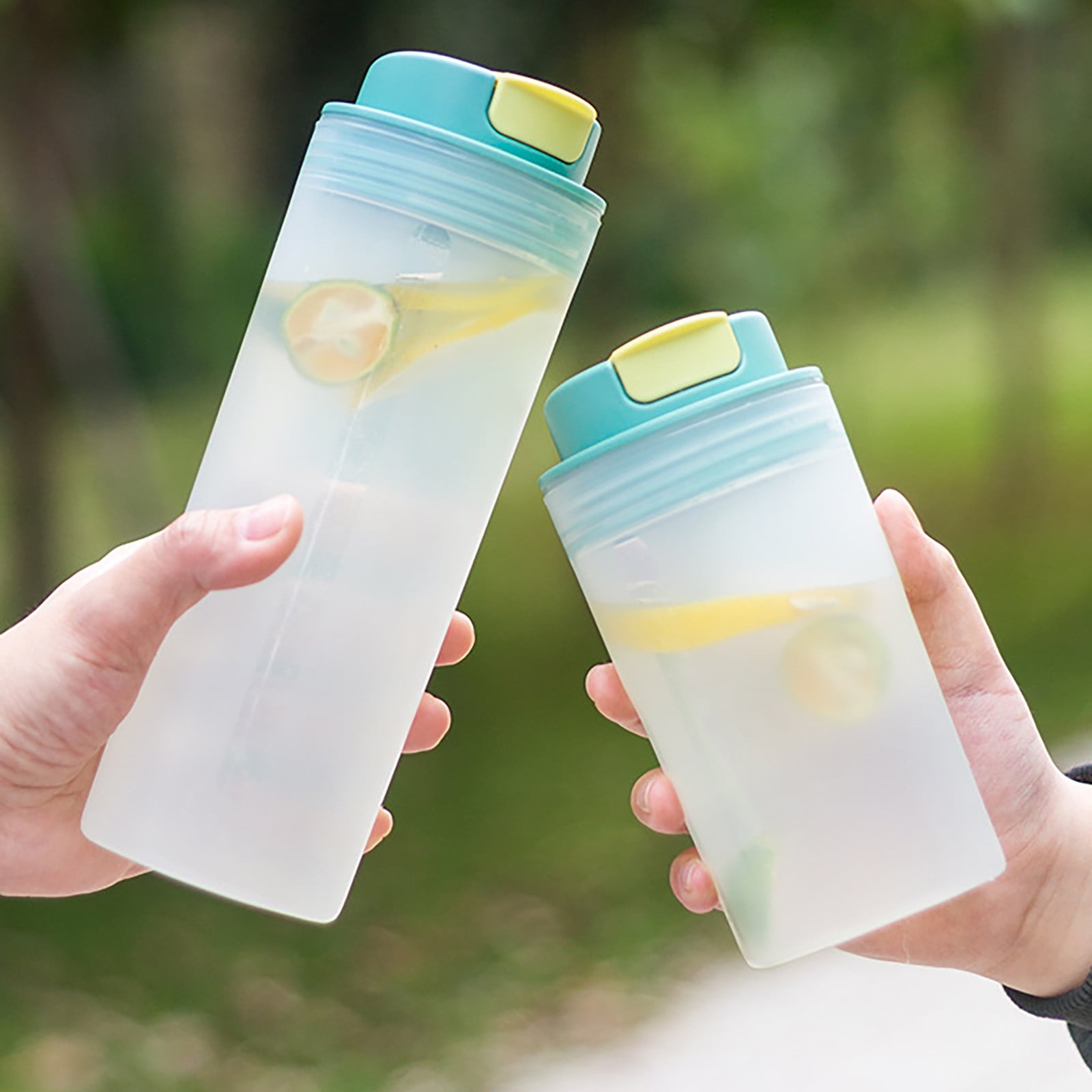 SUSHANG 350ML Single Layer Plastic Cup Protein Powder Shaker Cup Cup ...