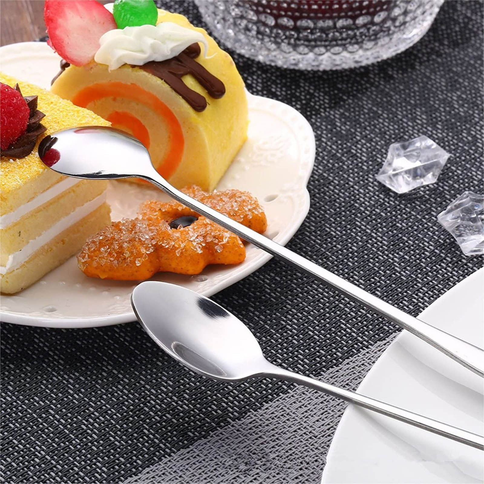 SUSHANG 6PCS 26 Cm Long Handle Iced Tea Spoon Coffee Spoon Stainless ...