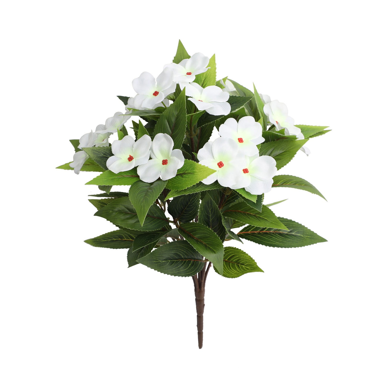 SUSHANG Artificial Impatiens Flowers Bouquet, Elegant Realistic ...