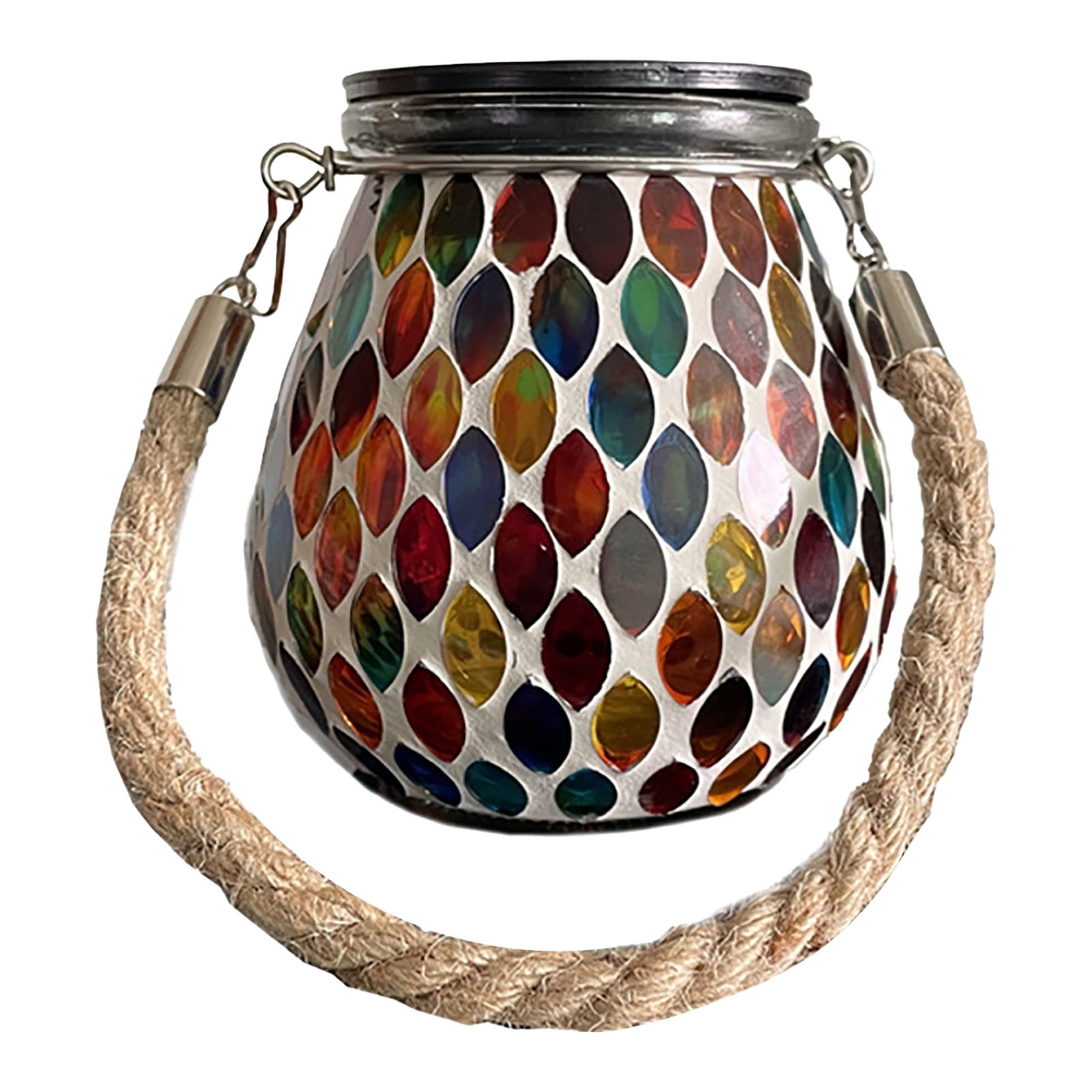 SUSHANG Blue Outdoor Glass Hanging Lights Table Lamps Night Lights ...