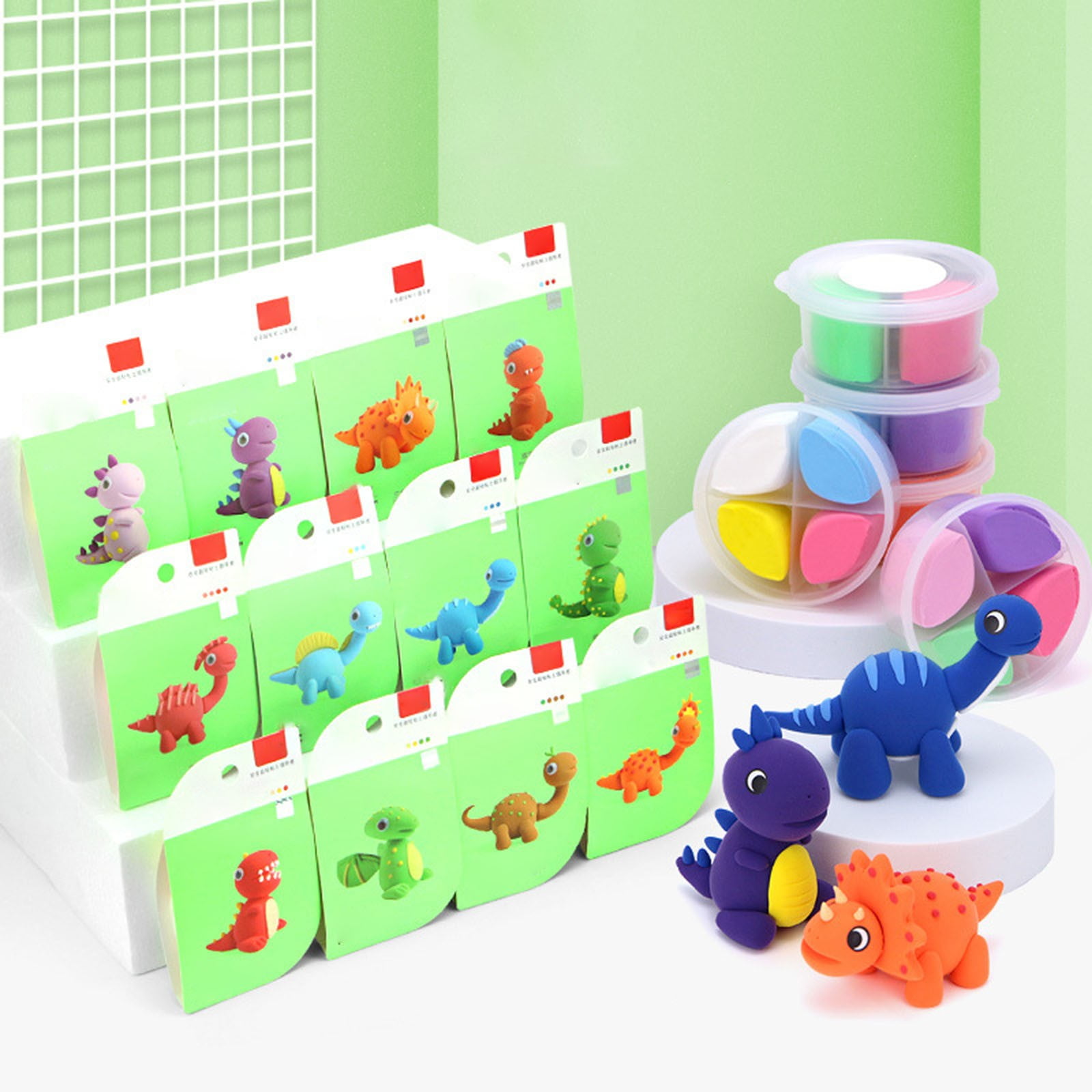 SUSHANG Colors DIY Modeling Clay Kit with Sculpting Tools Soft and ...