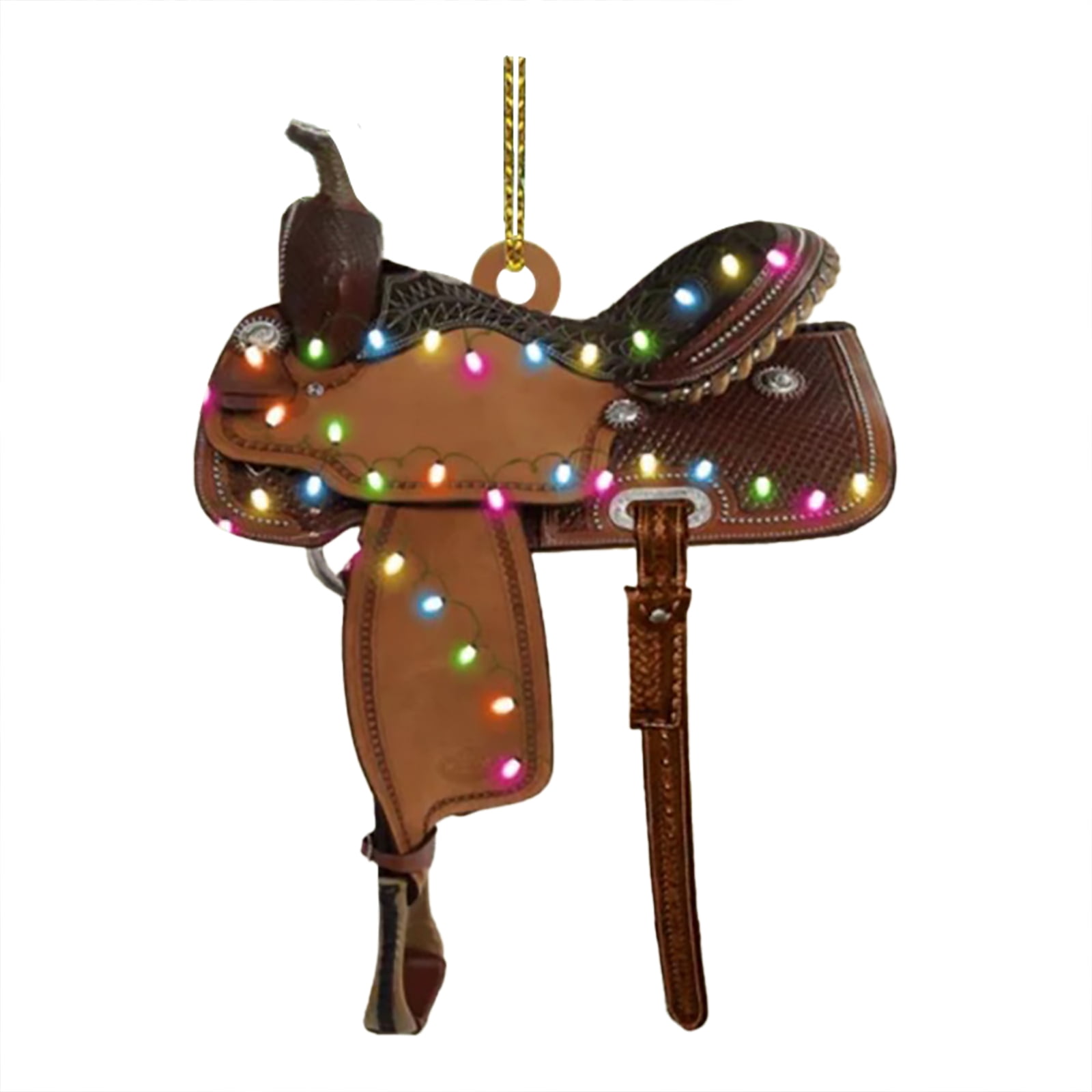 SUSHANG Customized Logo Leather Horse Riding Western Saddle Ornament ...