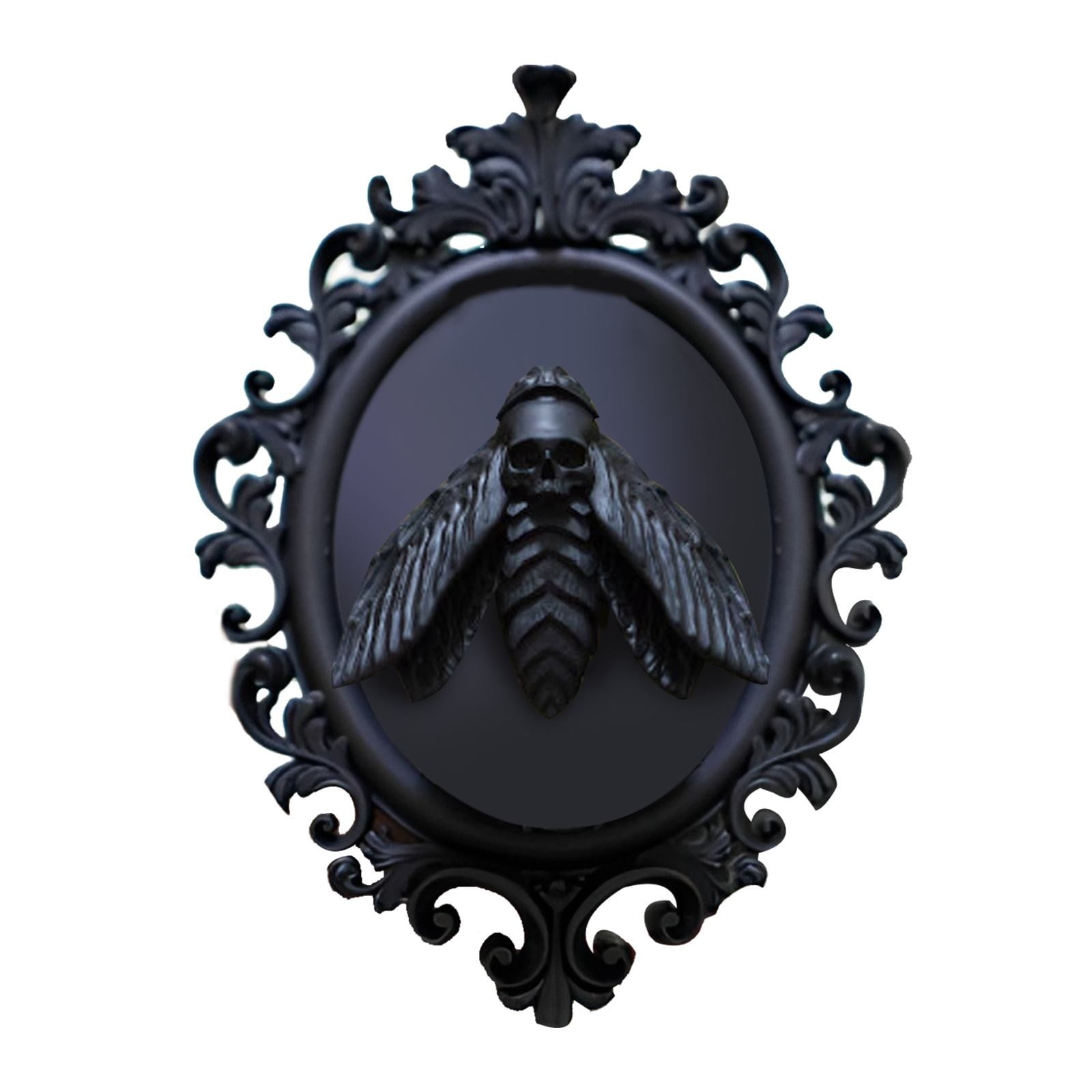 SUSHANG Death Head Moth Metal Wall Decor,Halloween Gothic Moth Frame ...