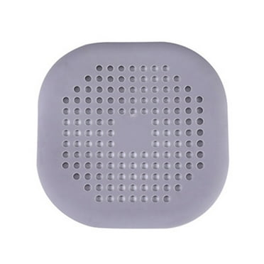 Square Drain Cover for Shower Hair Catcher Flat Silicone Plug Bathroom ...