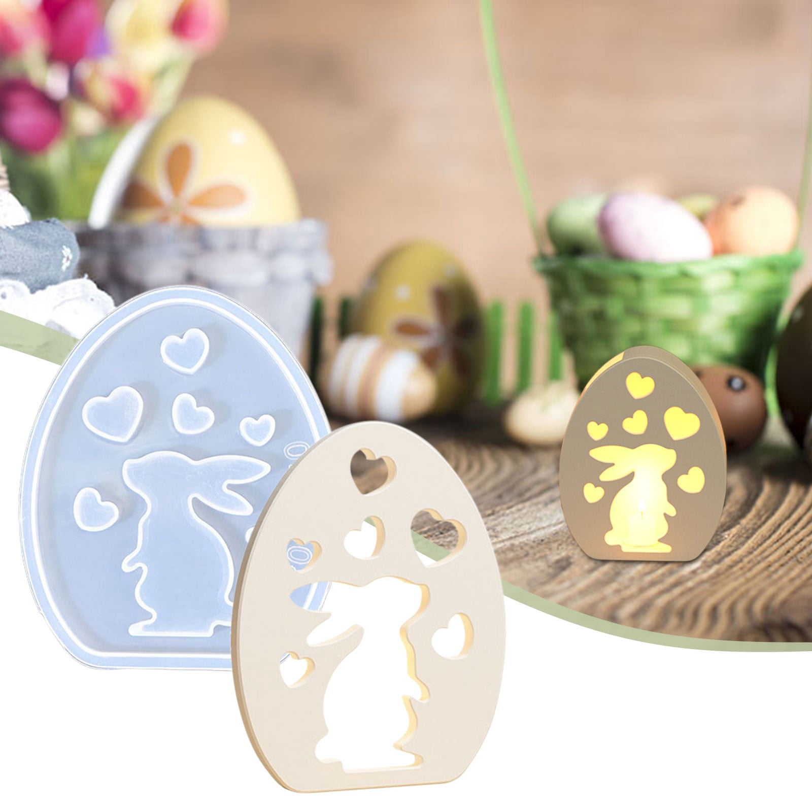 SUSHANG Easter Egg Atmosphere Light Silicone Creative DIY Easter Egg ...