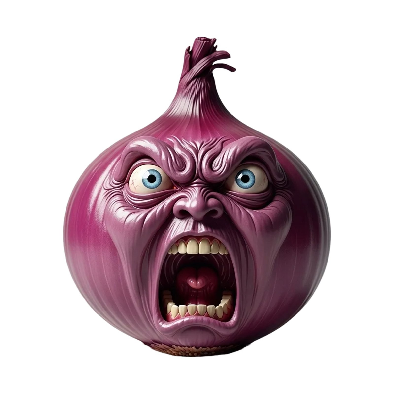 SUSHANG Funny Halloween Resin Figurines - Screaming Vegetable Statue ...
