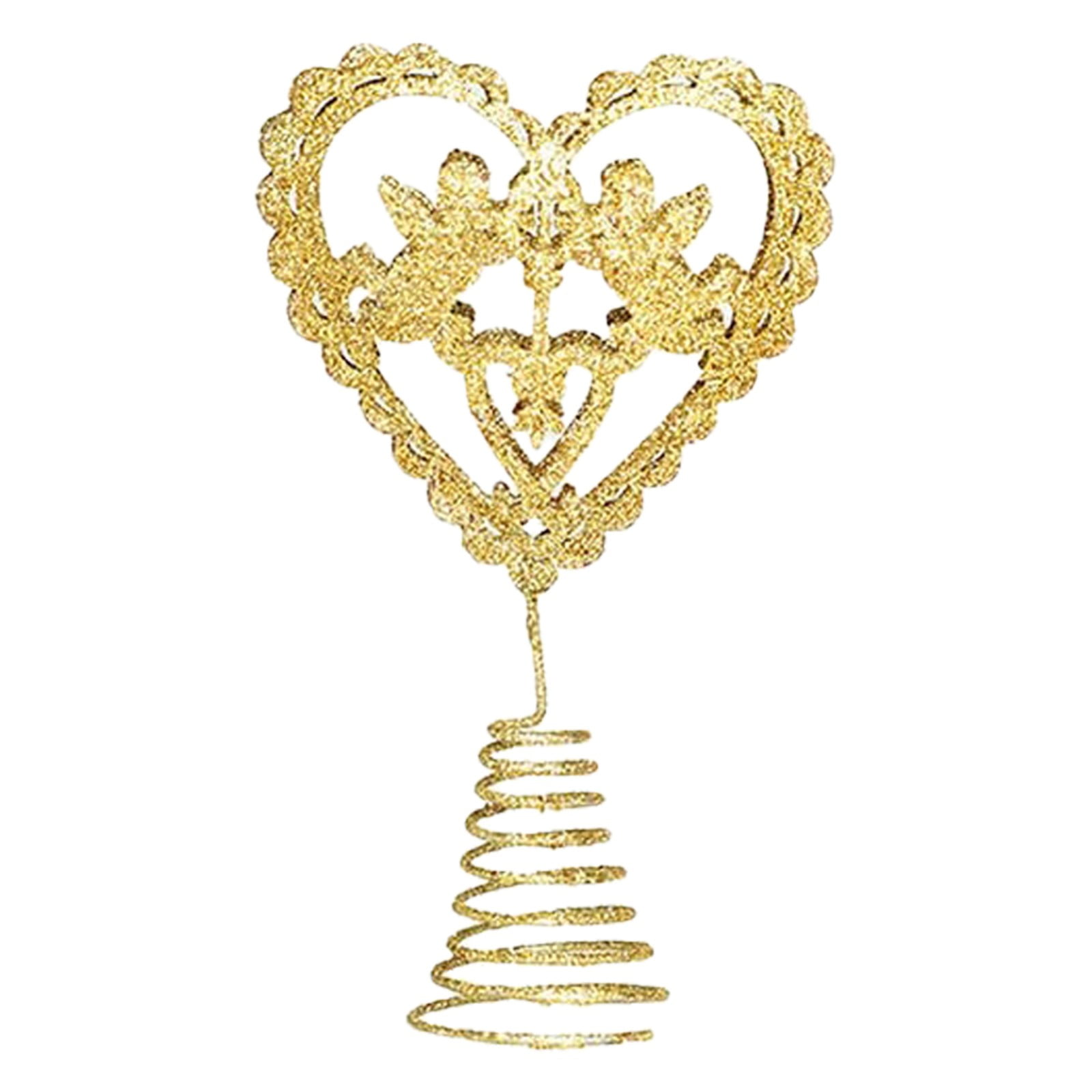 SUSHANG Glitter Star Christmas Tree Topper Mini Star Topper for Small ...