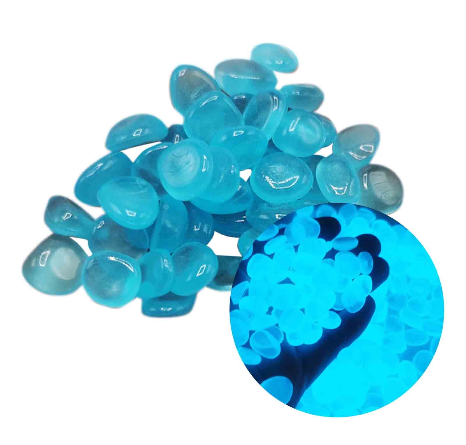 SUSHANG Glow in The Dark Pebbles - 300PCS Luminous Stones for Garden ...