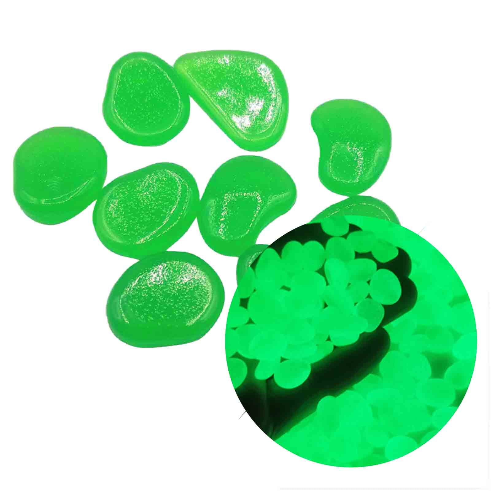 SUSHANG Glow in The Dark Pebbles - 300PCS Luminous Stones for Garden ...