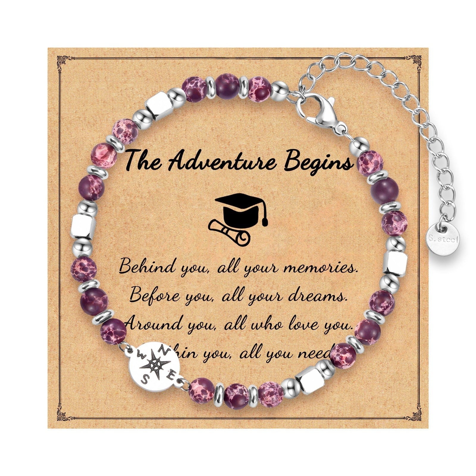 SUSHANG Graduation Bracelet 2024 Graduation Gifts for Her Bracelet for ...