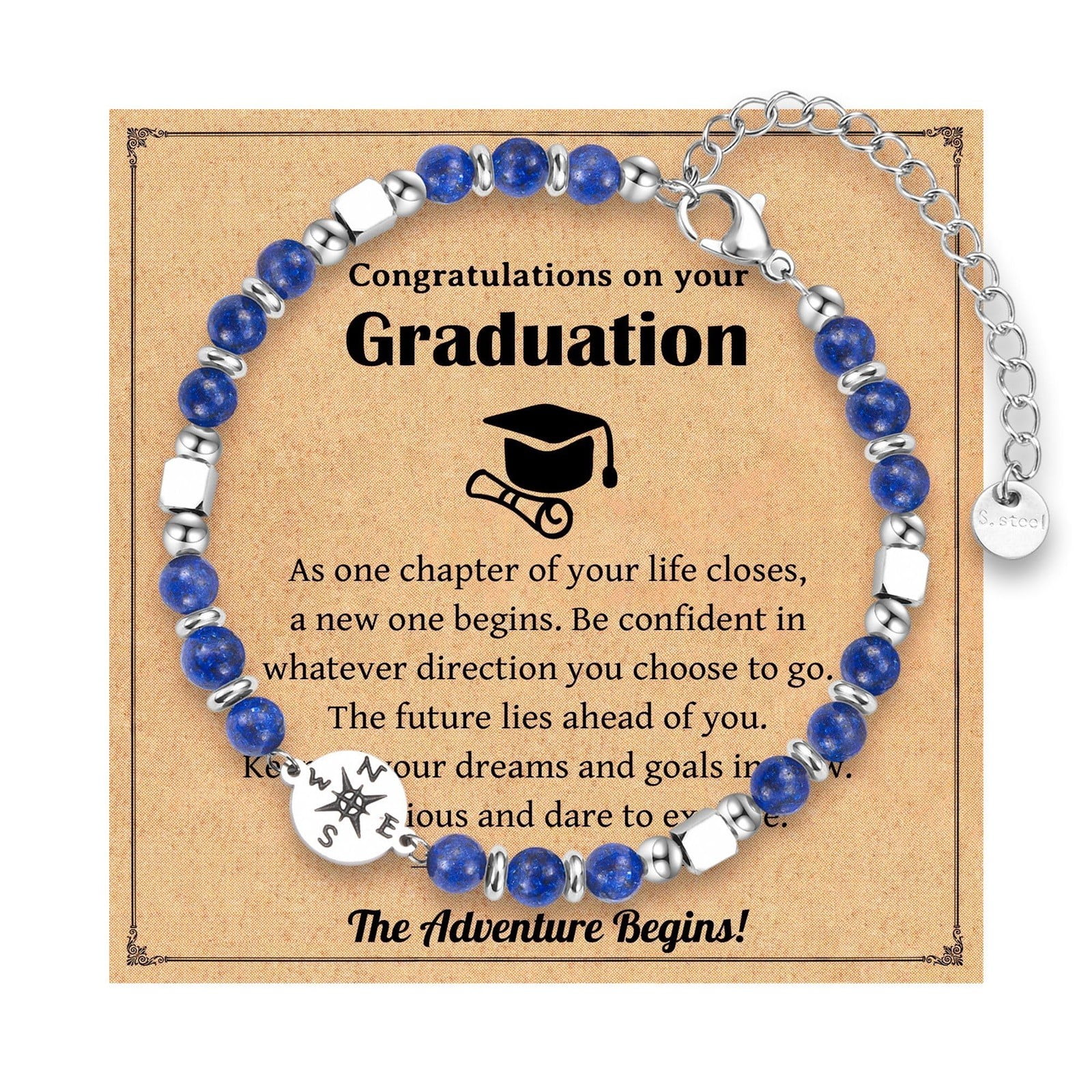 SUSHANG Graduation Bracelet 2024 Graduation Gifts for Her Bracelet for ...