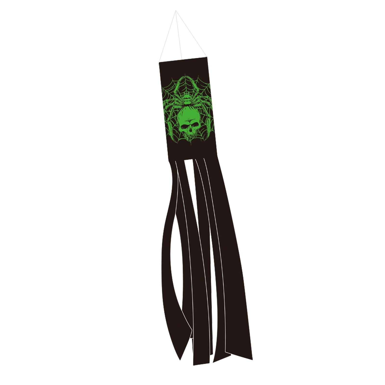 SUSHANG Halloween Ghost Flag Ornaments Halloween Windsocks with White ...