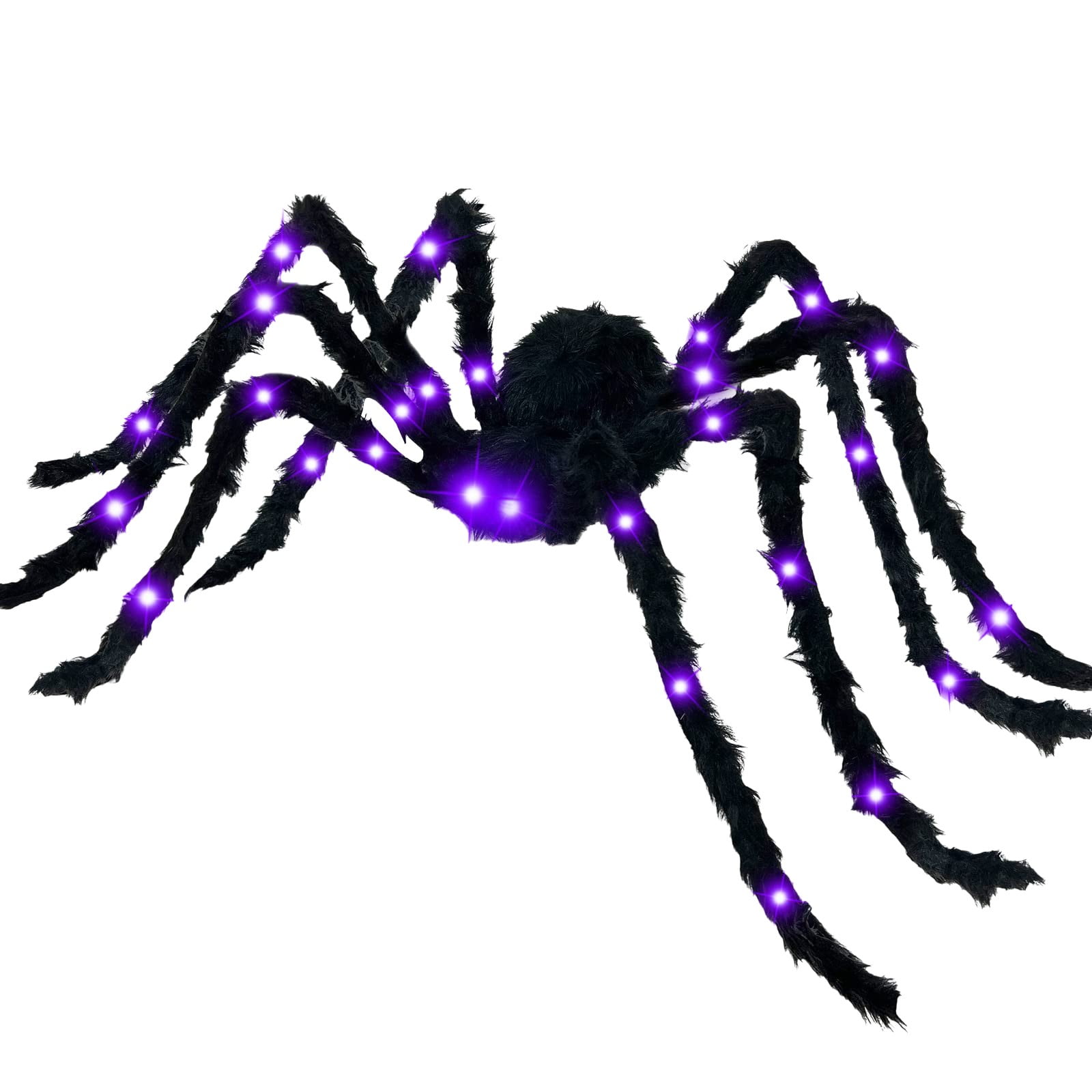 SUSHANG Halloween Glowing Spider Large Light Up Halloween Decorations ...