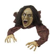 Prextex Groundbreaker Life Size Posable Halloween Zombie in Navy Robe ...