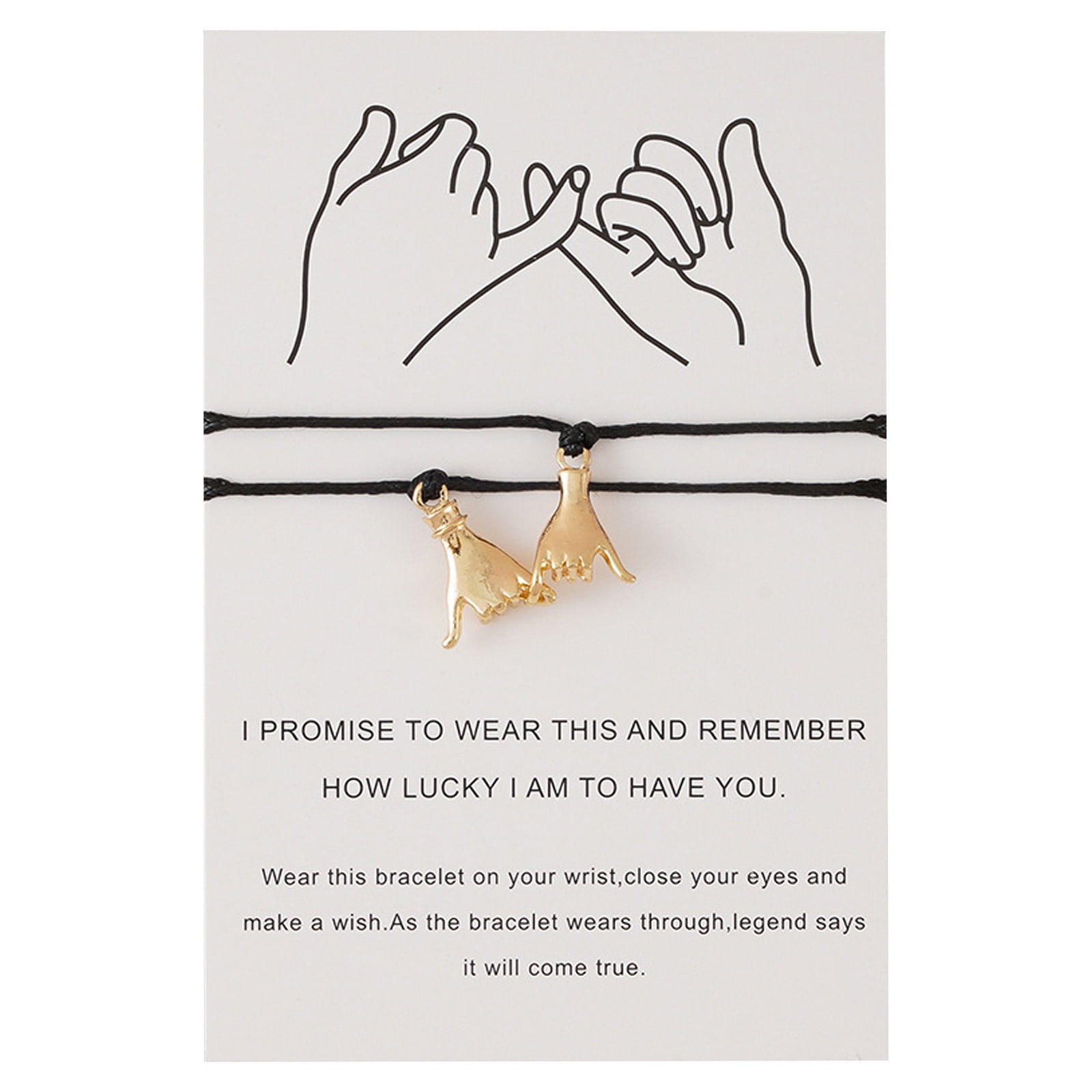 SUSHANG Handwoven Bracelet Distance Matching Bracelets for Couples Best ...