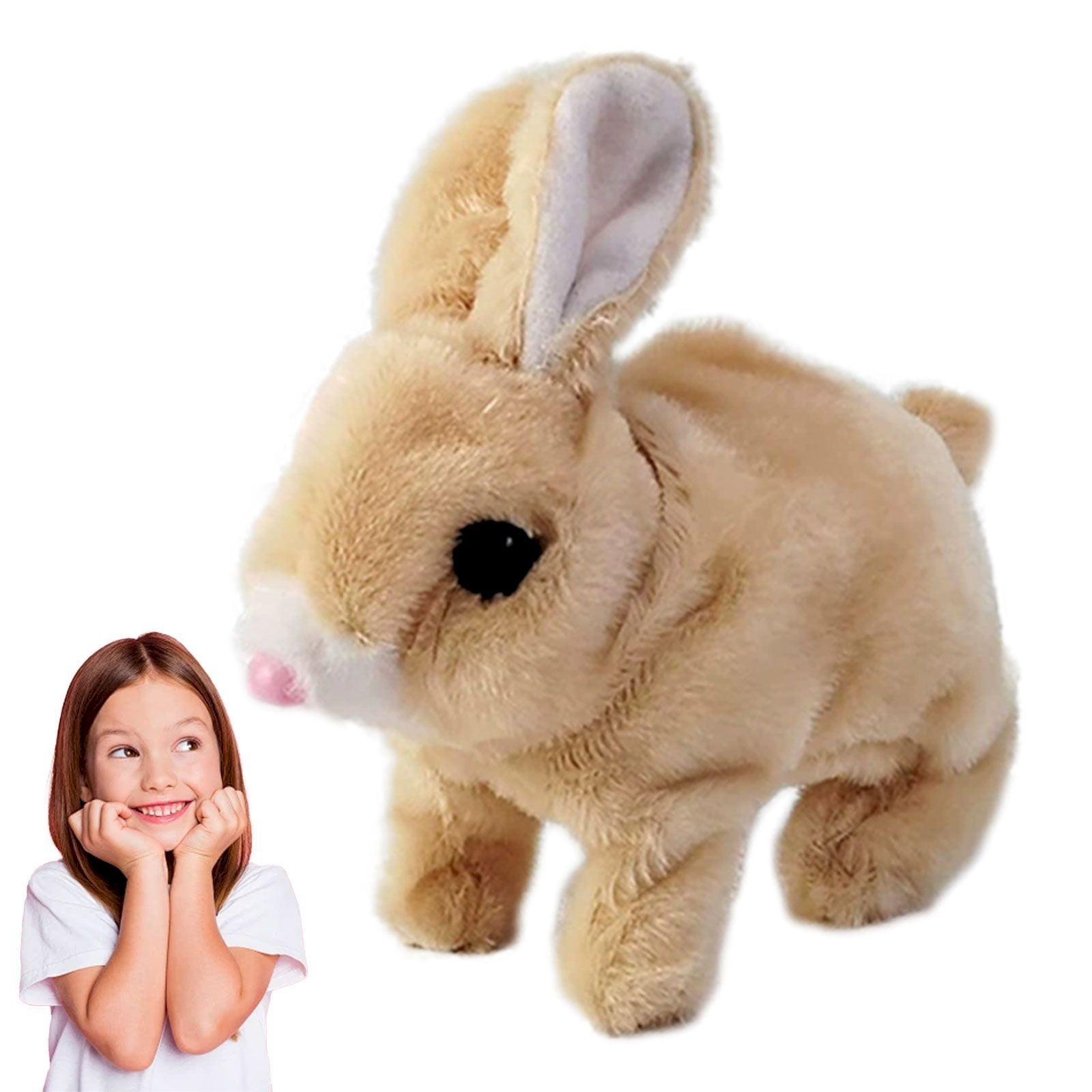 SUSHANG Hopping Rabbit Interactive Electronic Pet Plush Bunny Toy My ...