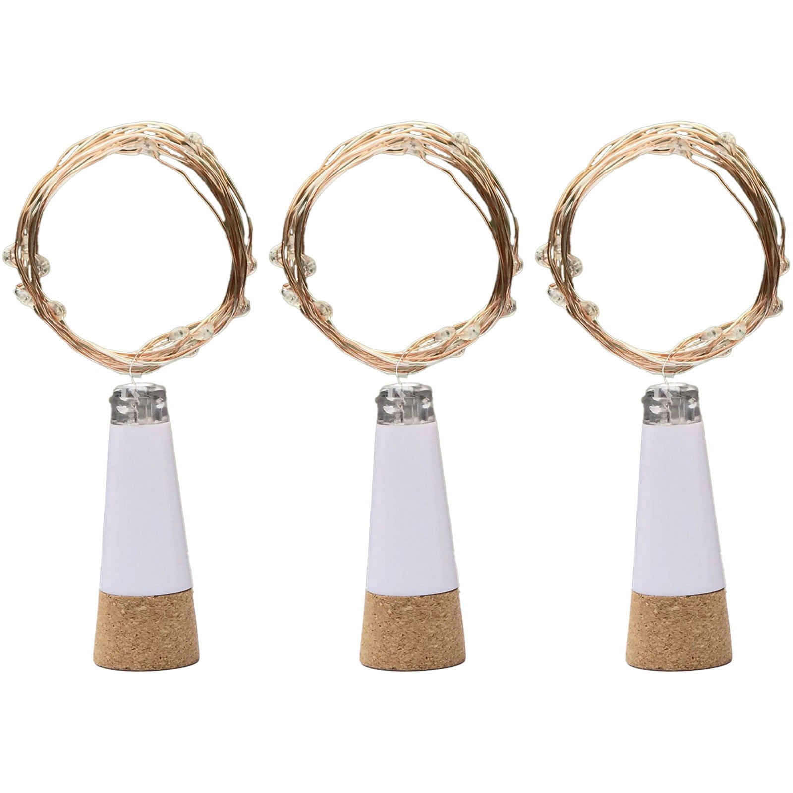 SUSHANG Leegoal Rechargeable LED Cork Bottle Lights 1.5m 15 LED USB ...