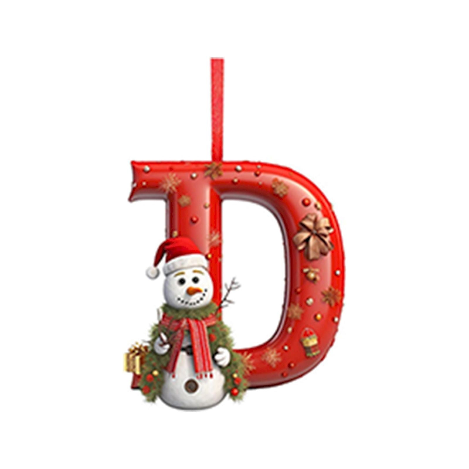 SUSHANG Letter Christmas Tree Pendant A to Z Decorative Alphabet ...