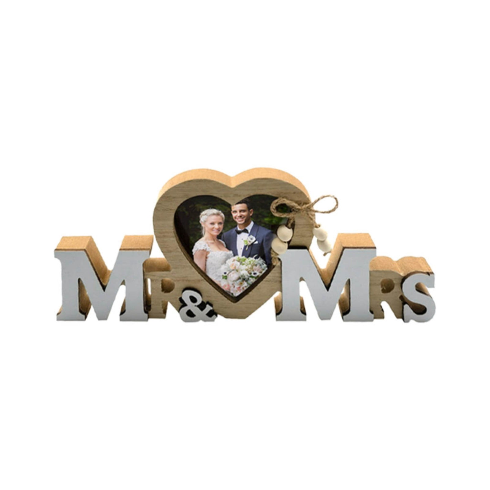 SUSHANG Paris Loft Wood Heart-Shaped Picture Frames Wooden Love Photo ...