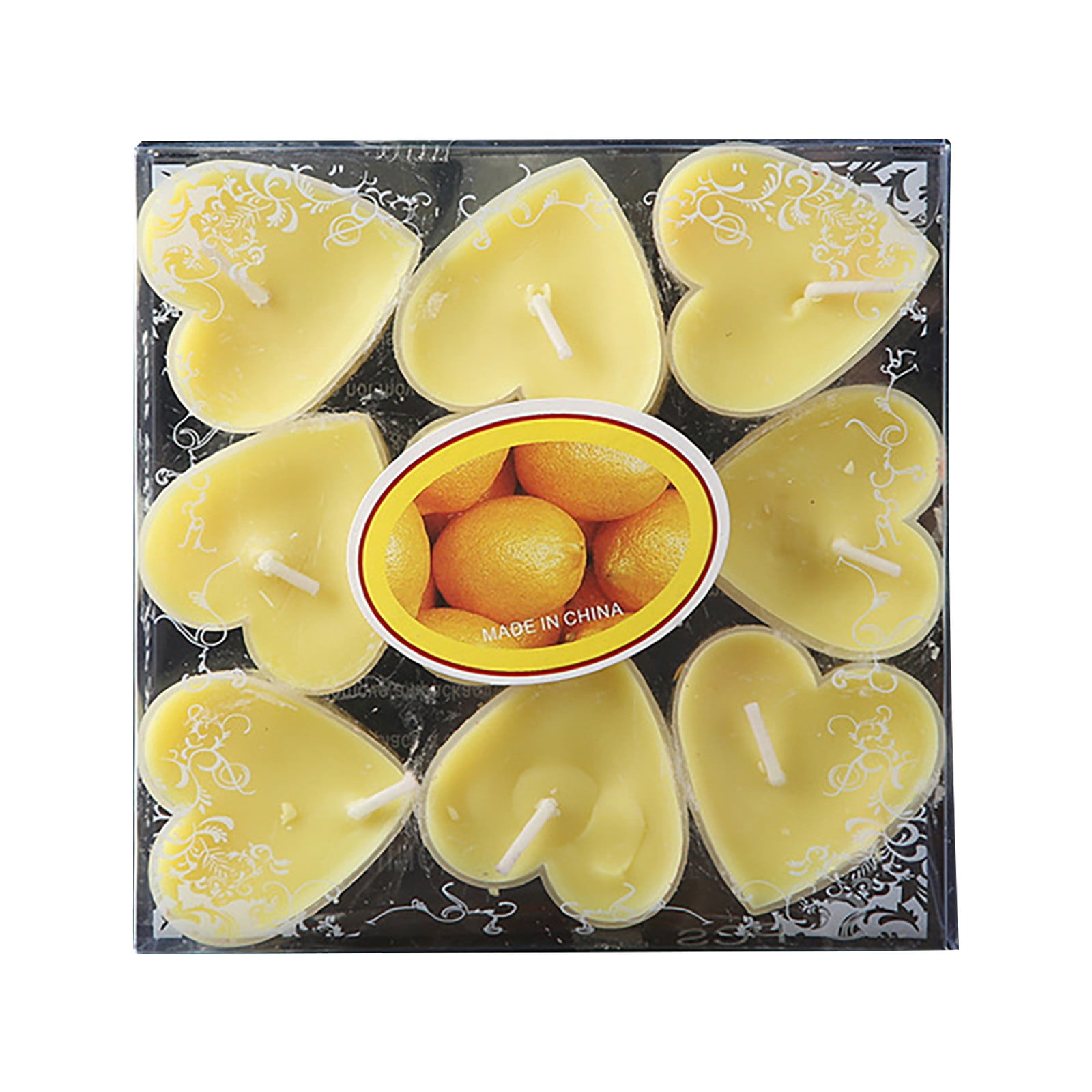 SUSHANG Pastel Orchid Flameless Candle Candy Heart Heart Shaped ...