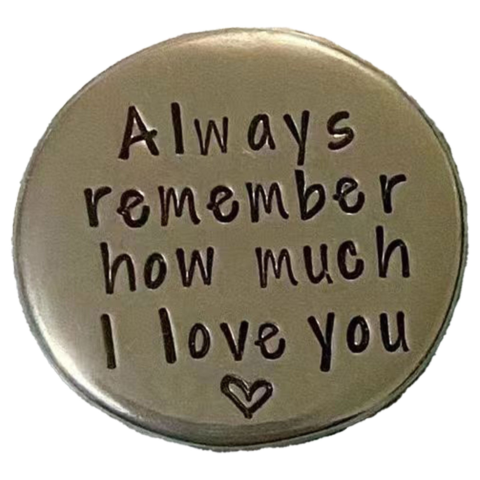 SUSHANG Pewter Pocket Tokens, Personalized Hand Stamped Pewter Pocket ...