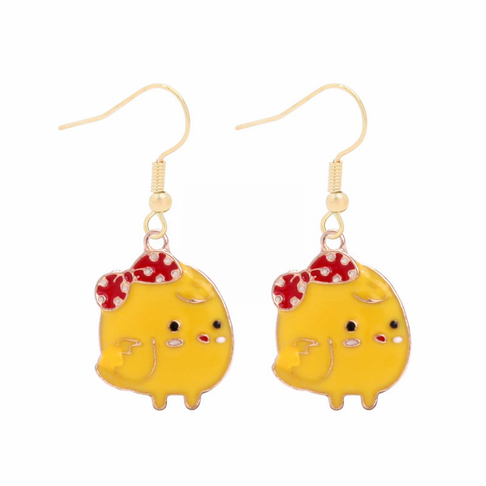 SUSHANG Rabbit Carrot Earrings Cartoon Cute Bunny Dangling Rabbit ...