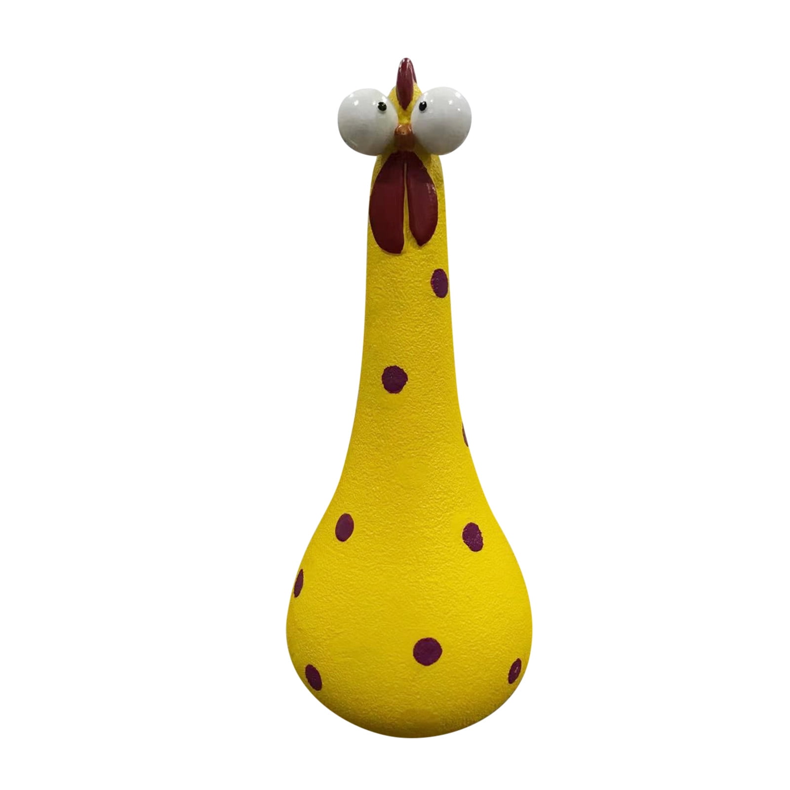 SUSHANG Silly Chicken Decor, Resin Silly Chicken Ornaments Outdoor ...