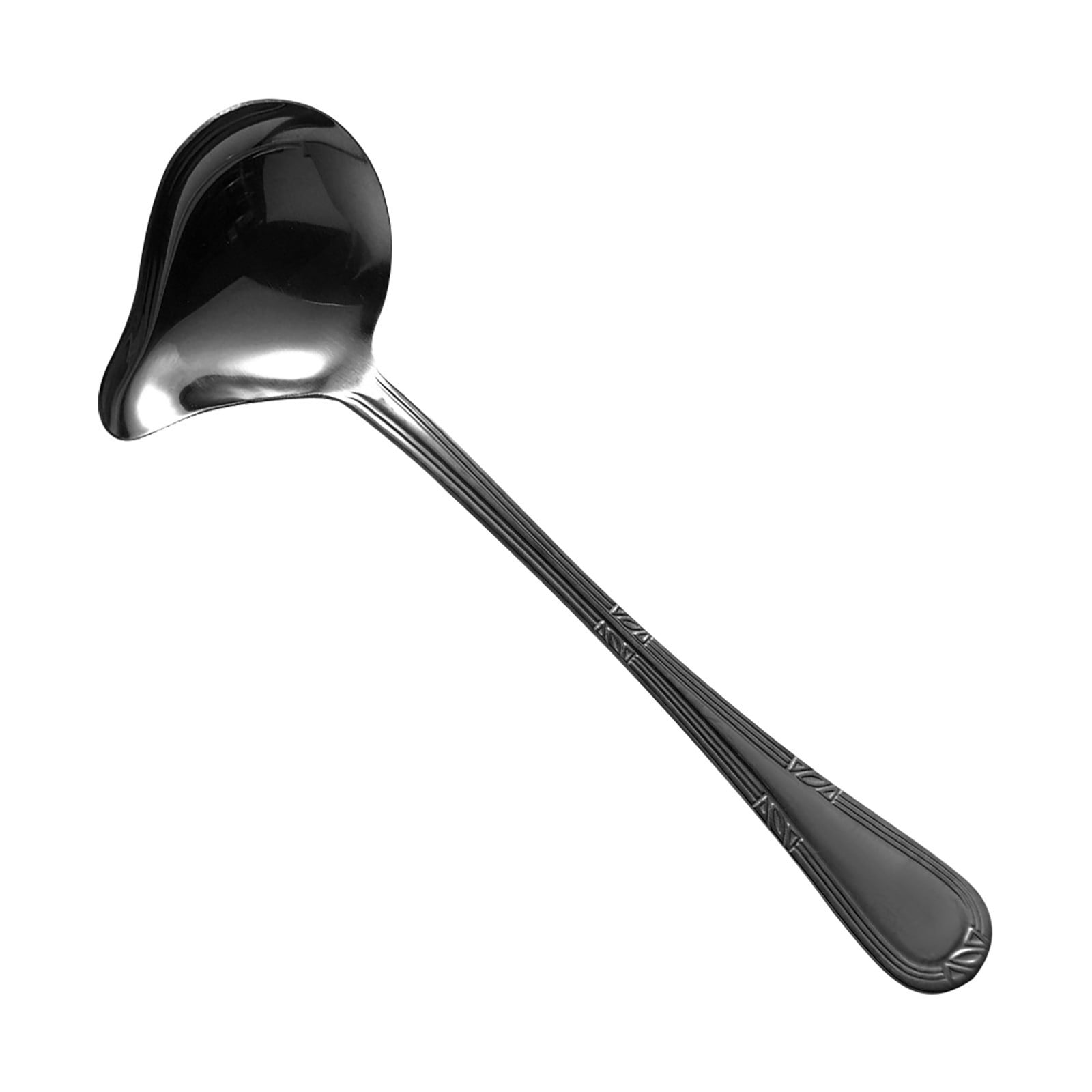 SUSHANG Small Stainless Steel Drizzle and Saucier Spoon with Pour Spout ...