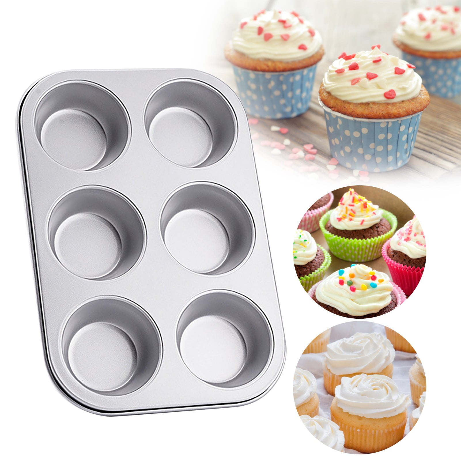 SUSHANG Stainless Steel Circular Layer Cake Baking Tray Non-toxic and ...