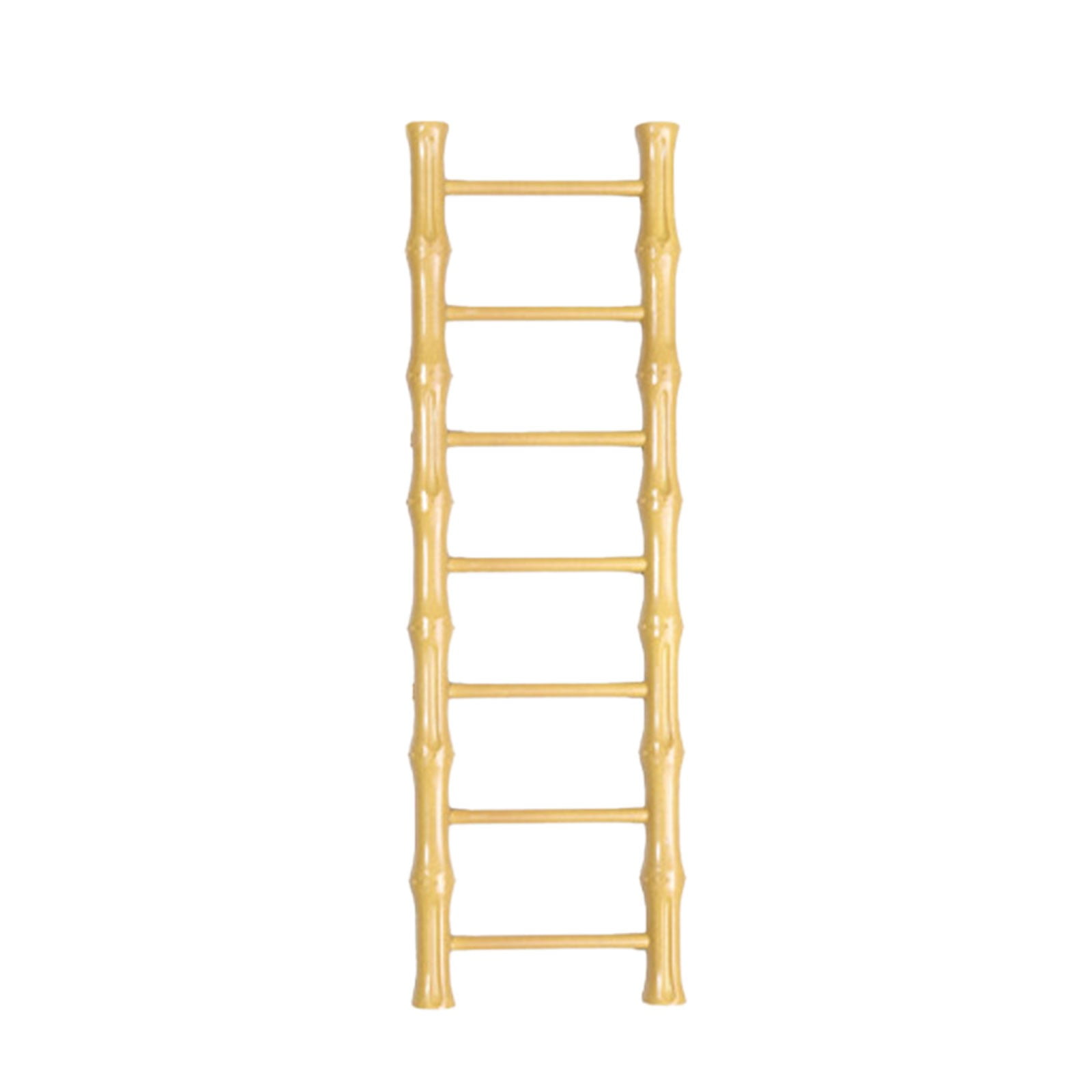 SUSHANG Vintage Wooden Ladder Ornament Retro Step Ladder Sculpture Home ...