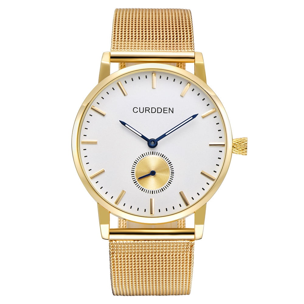 SUSHNAG Men'S Quartz Watch Mens Stainless Steel Minimalist Ultra-Thin ...