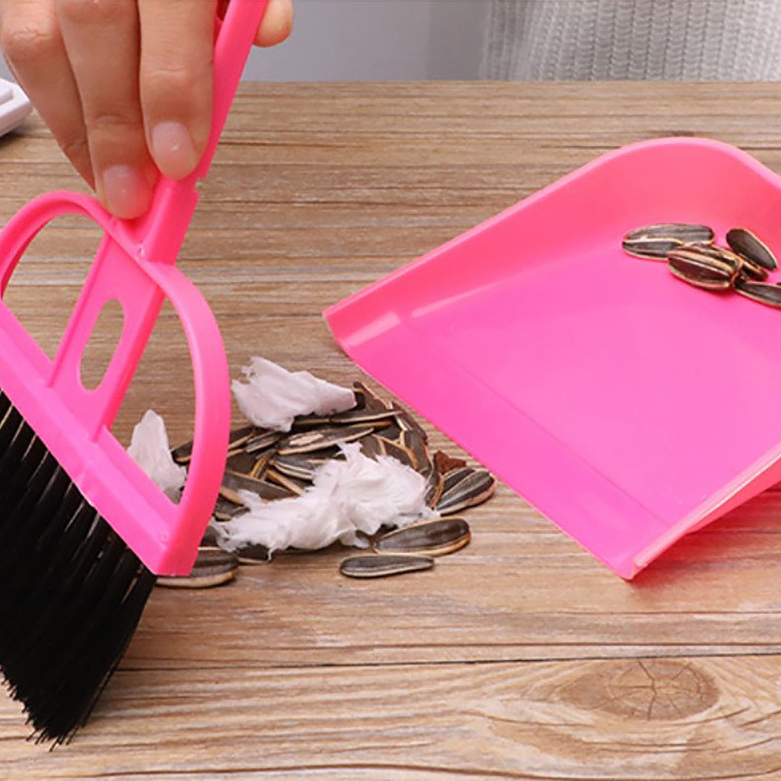 SUSHNG Small Dustpan and Brush Set Whisk and Dust Pans Mini Hand and ...